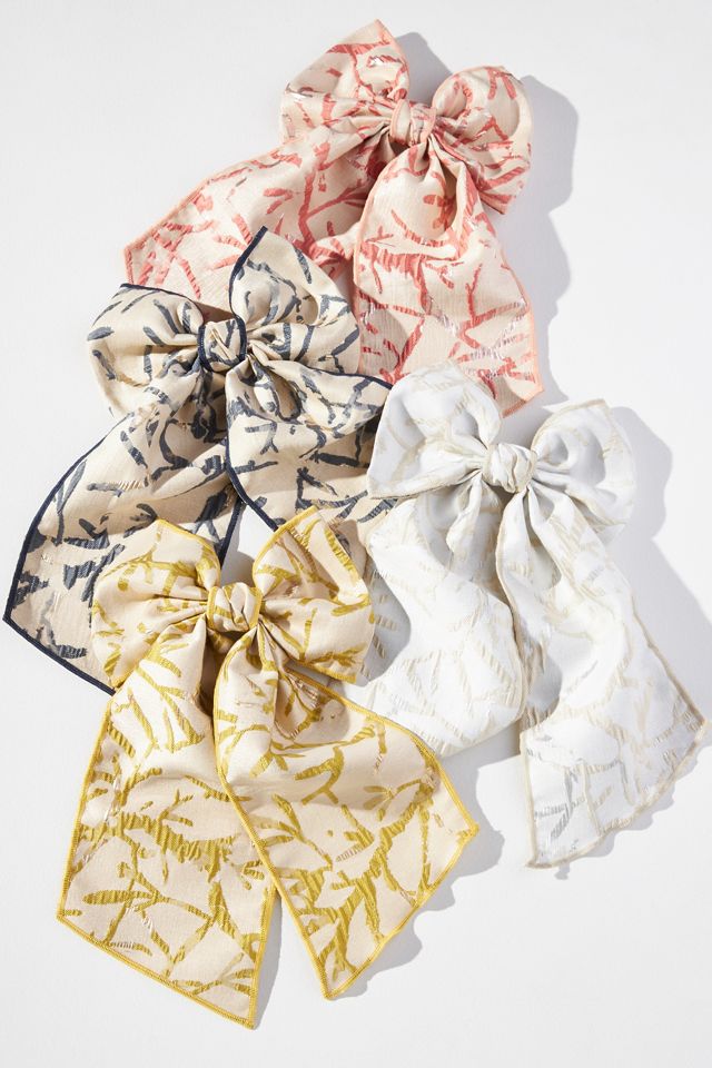 Coral Hair Bow | Anthropologie