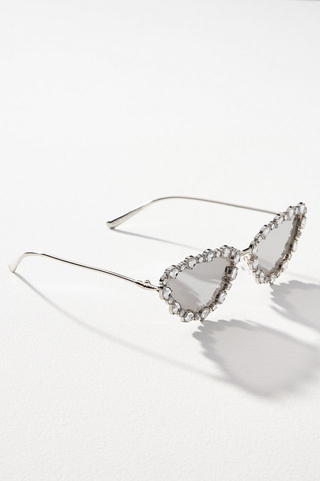 Rhinestone Deco Wire Sunglasses | Anthropologie