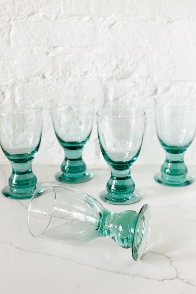 Old Flame Candle Co Vintage Hand Blown Glass Goblets | AnthroLiving