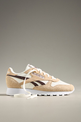Reebok Beige Classic Leather Sneakers In Brown | ModeSens