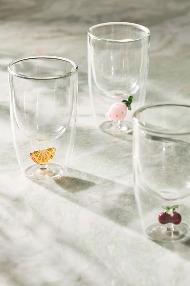 Icon Double-Walled Glass Tumbler | AnthroLiving