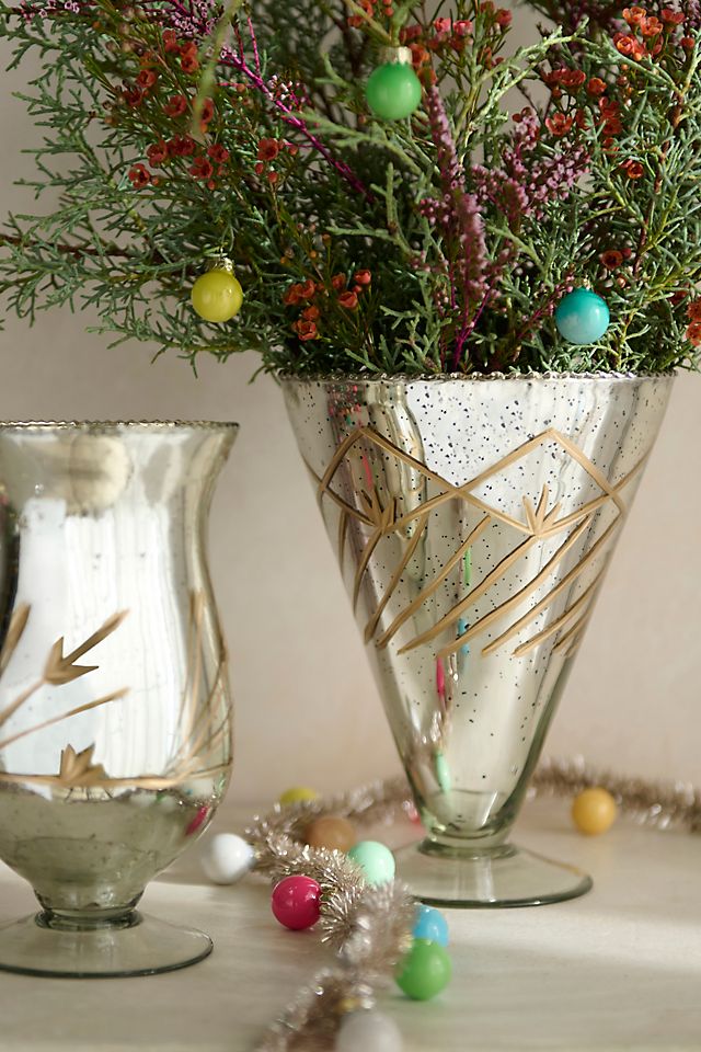 Etched Mercury Vase | Terrain Etched Mercury Vase | Terrain
