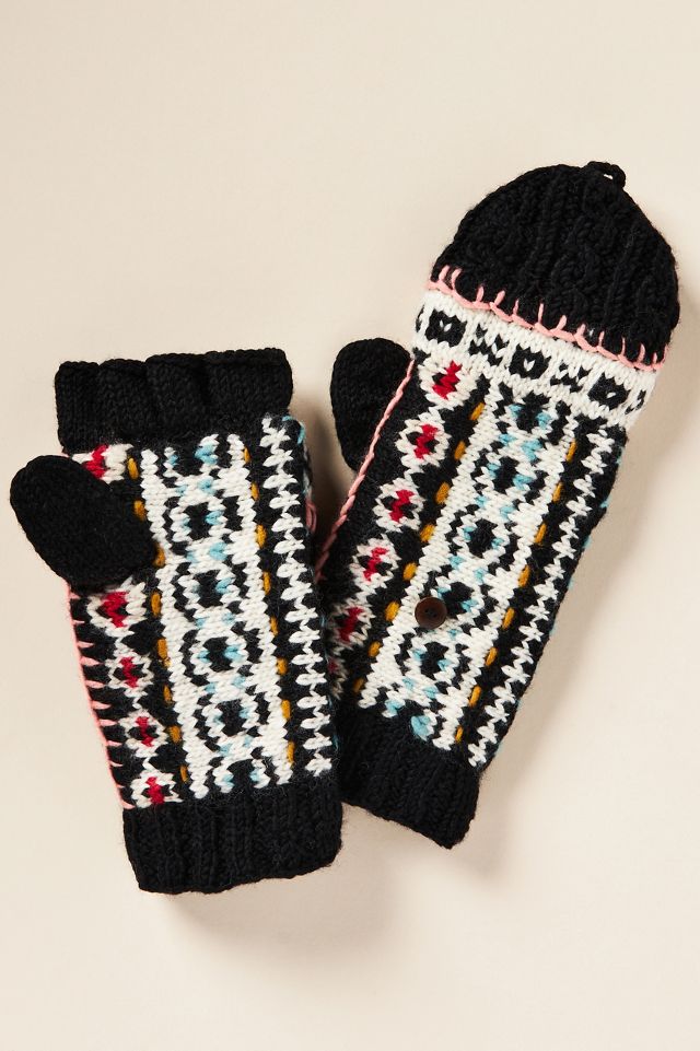 French Knot Hardwick Mittens | Anthropologie