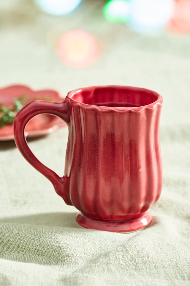 Scalloped Stoneware Mug | AnthroLiving
