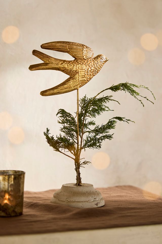 Golden Bird Tree Topper | Anthropologie