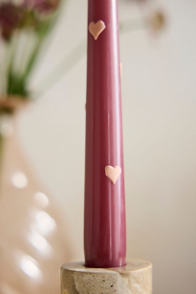 Heart Taper Candles, Set of 2 | Terrain
