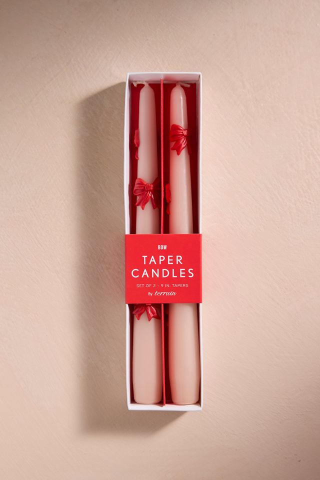 Bow Taper Candles, Set of 2 | AnthroLiving