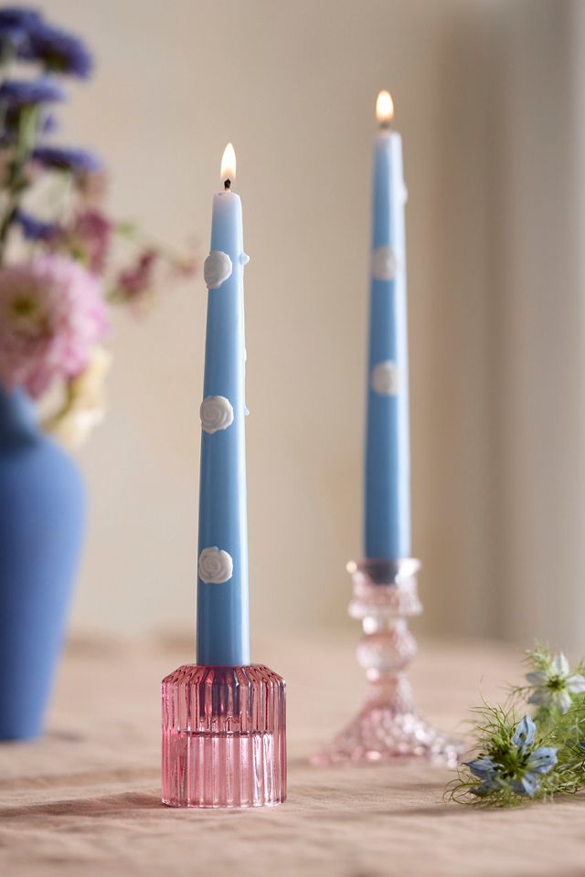 Rose Taper Candles, Set of 2 | AnthroLiving