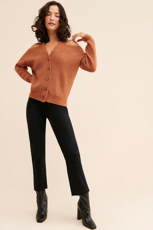 ASTR the Label Cold Shoulder Cardigan | Anthropologie