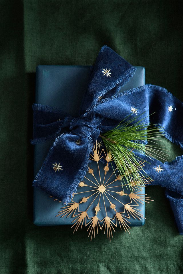 Starry Velvet Ribbon | Anthropologie