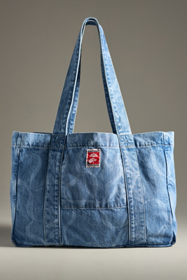 Damson Madder Bow Denim Tote | Anthropologie