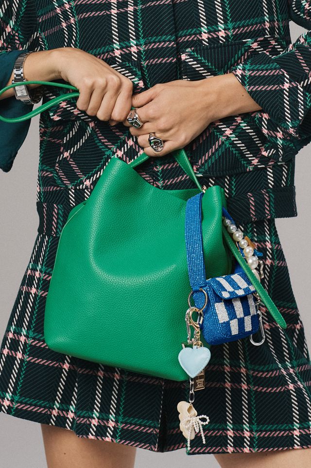 Mini Fiona Beaded Bag Charm | Anthropologie