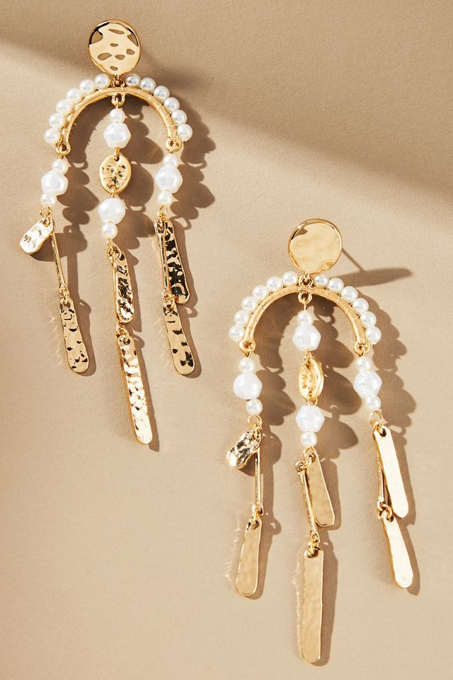 Western Pearl Drip Earrings | Anthropologie