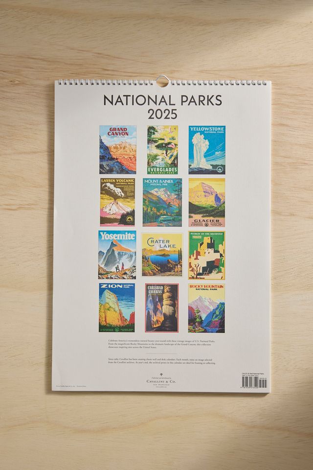 National Parks 2025 Calendar | Terrain