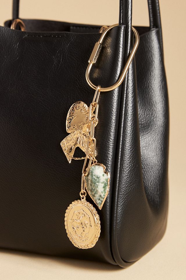 Brass & Stone Bag Charm | Anthropologie