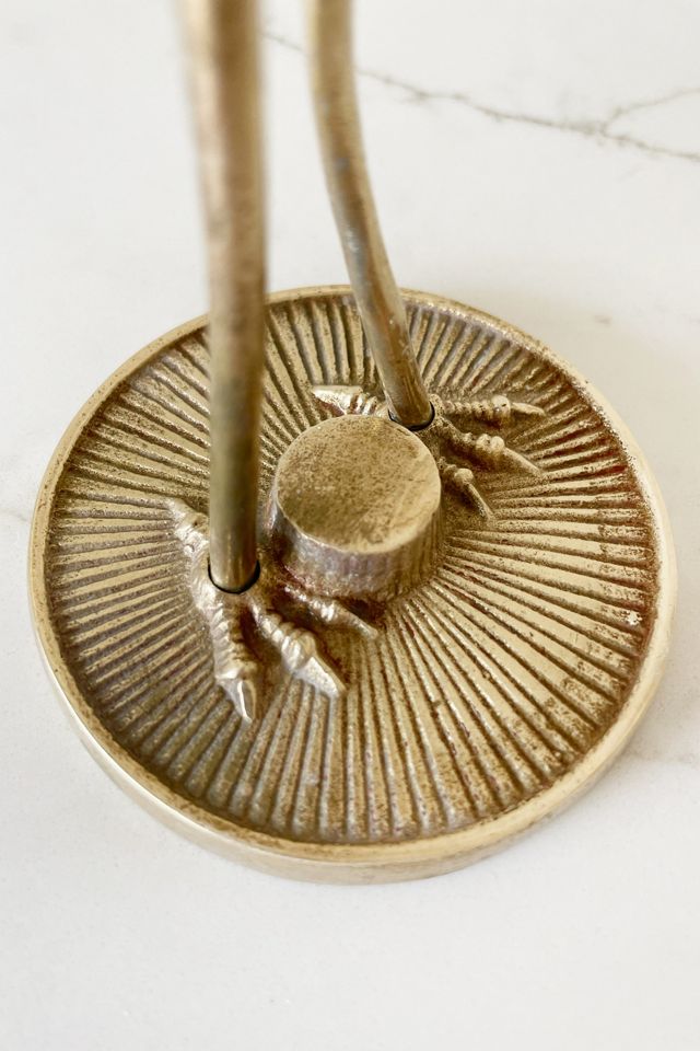 Old Flame Candle Co. Vintage Brass Crane Figurine Duo | AnthroLiving