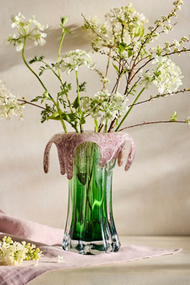 Drippy Glass Vase | AnthroHome