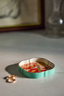 Eden Monogram Stoneware Trinket Dish | Anthropologie