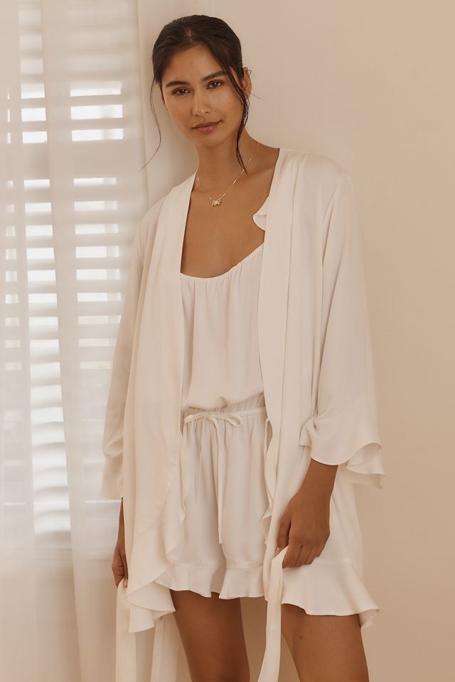 Half Asleep Ruffle Robe | Anthropologie