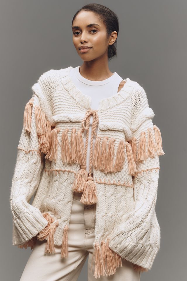 By Anthropologie Mixed Knit Cardigan Sweater Anthropologie