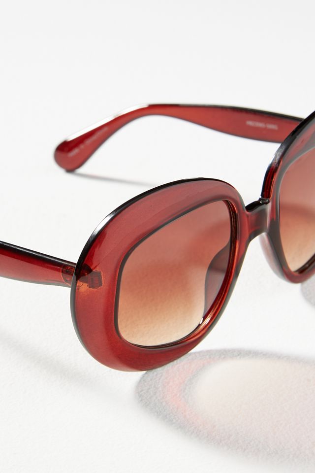 Oversized Tonal Ombré Sunglasses | Anthropologie