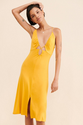 Strappy Cutout Midi Dress | Anthropologie