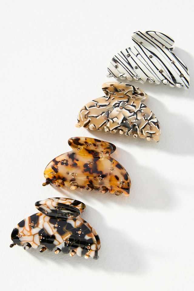 Studded Resin Mini Claw Clip | Anthropologie