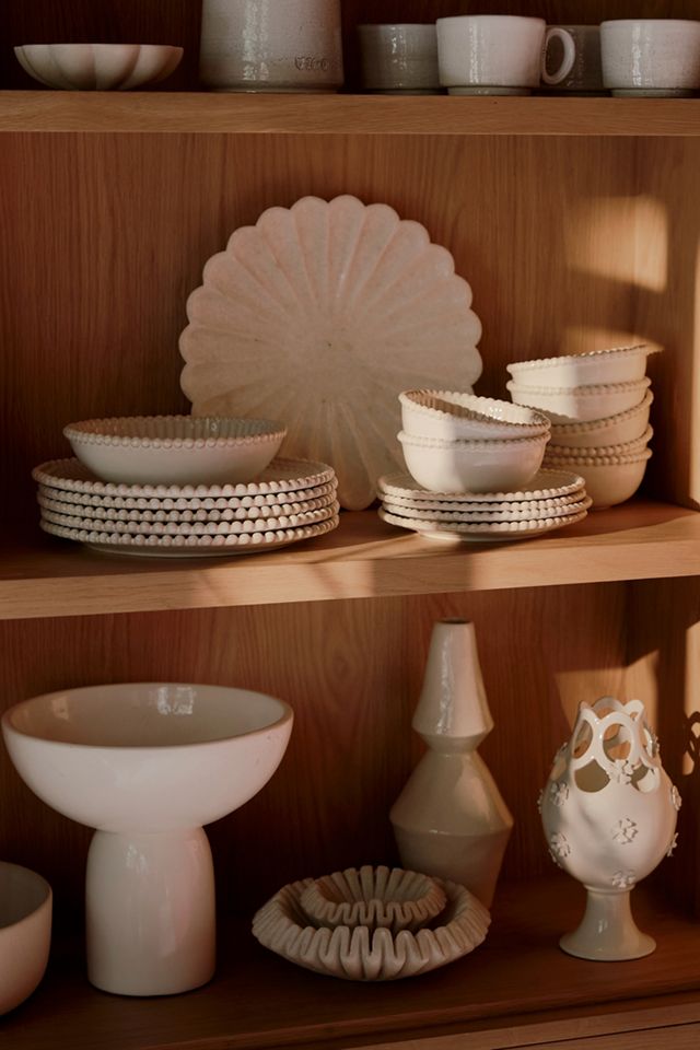 Lyon Portuguese Stoneware Dinner Plates, Set of 4 | AnthroHome