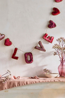 Love Velvet Garland | AnthroLiving