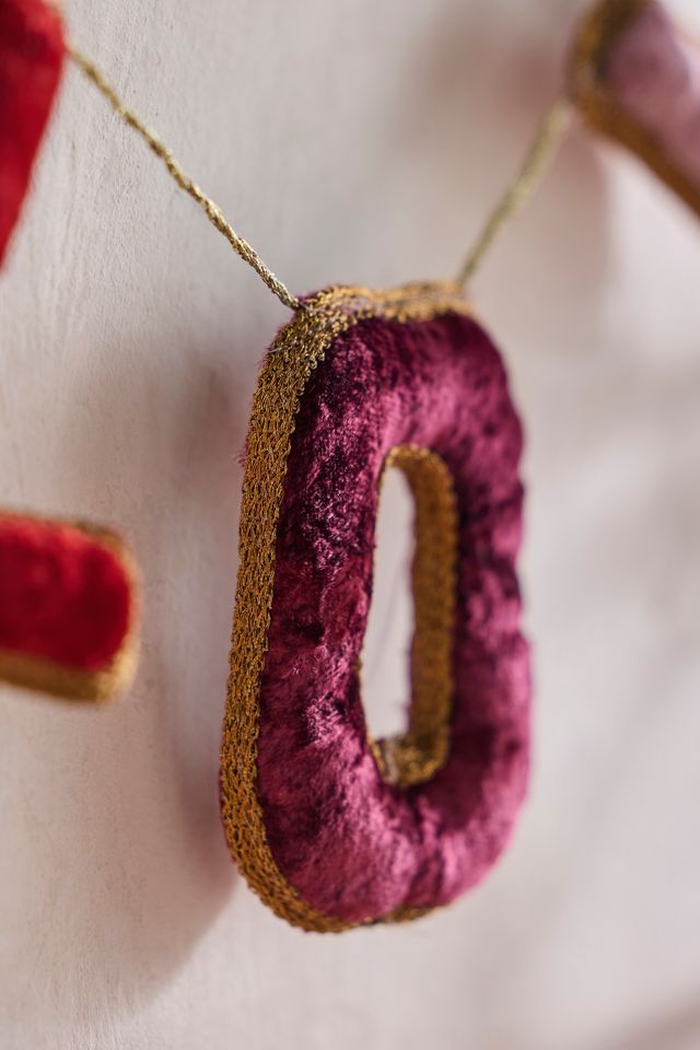 Love Velvet Garland | AnthroLiving