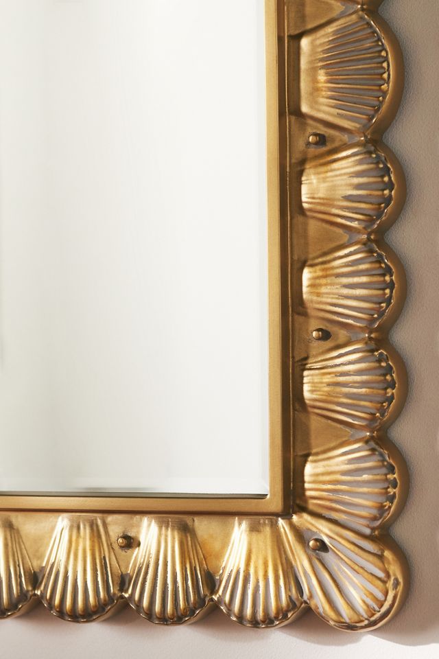 Florencia Petite Scalloped Mirror | AnthroLiving