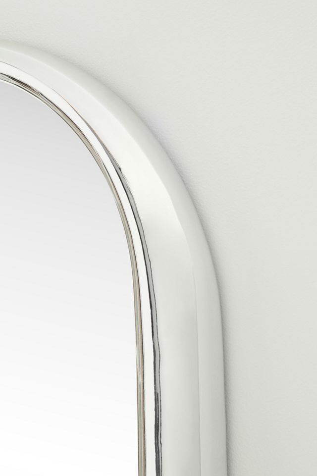 Chantal Curved Metallic Wall Mirror | AnthroLiving