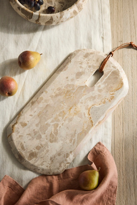 Butterscotch Marble Serving Board | Terrain