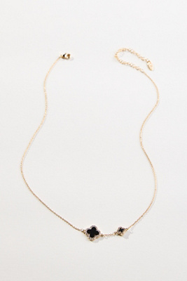 Gold-Plated Double-Clover Necklace | Anthropologie UK