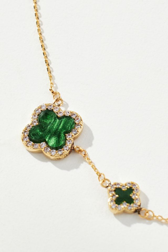 Double-Clover Necklace | Anthropologie