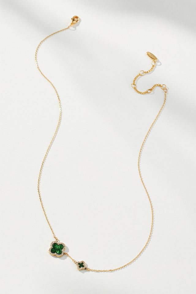 Double-Clover Necklace | Anthropologie