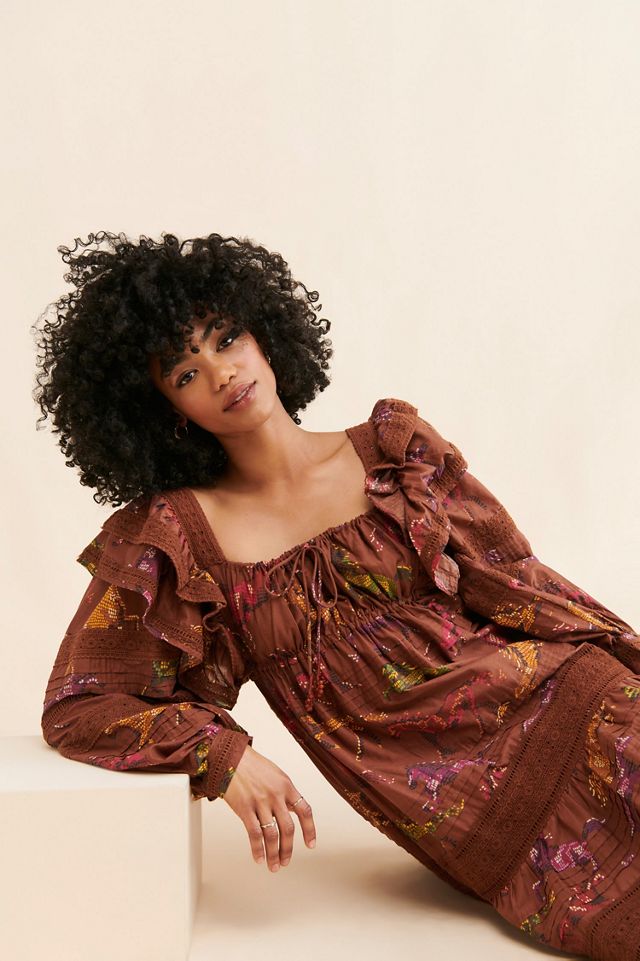 FARM Rio Dotted Horse Maxi Dress | Anthropologie