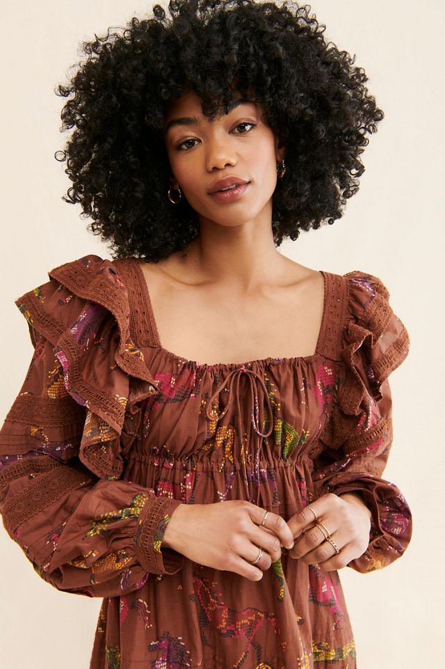 FARM Rio Dotted Horse Maxi Dress | Anthropologie