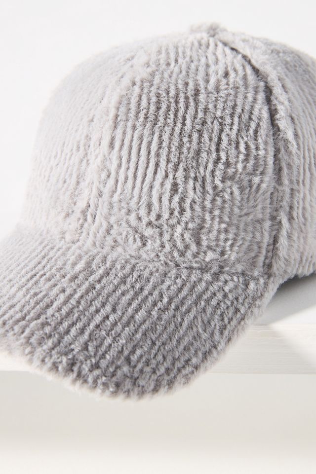 Ribbed Sherpa Baseball Cap | Anthropologie