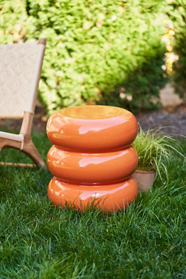 Triple Bubble Ceramic Side Table | Anthropologie