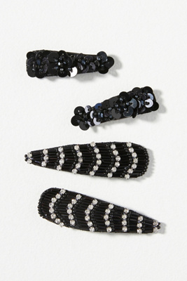 Holiday Party Embellished Barrettes, Set of 6 | Anthropologie