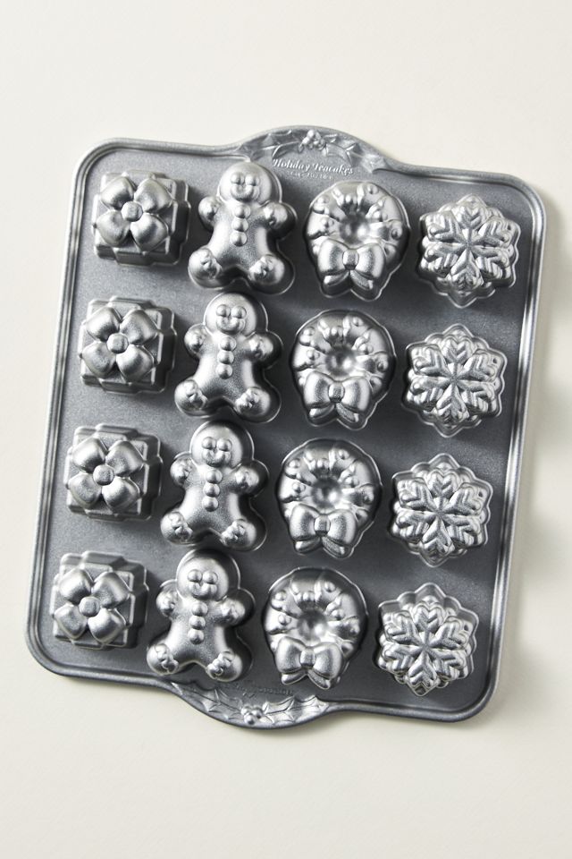 Nordic Ware Holiday Teacakes Cakelet Pan | AnthroLiving