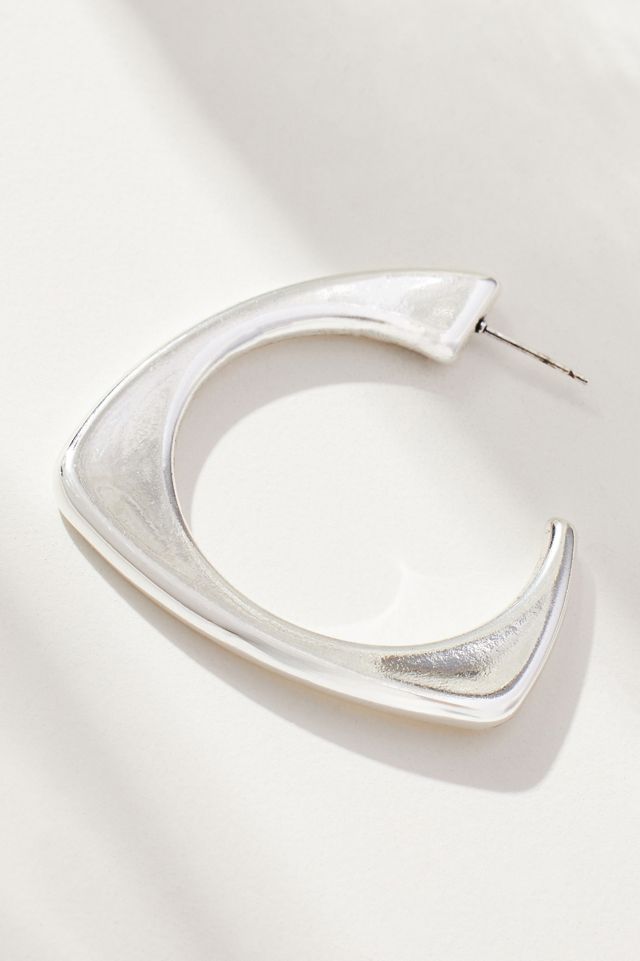 Antique Metal Open Hoop Earrings | Anthropologie