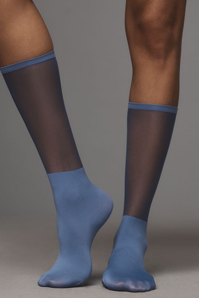 MeMoi Sheer Top Socks | Anthropologie