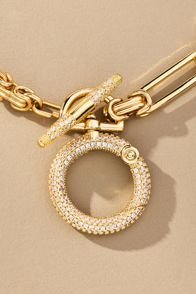 Chain Loop Toggle Necklace | Anthropologie