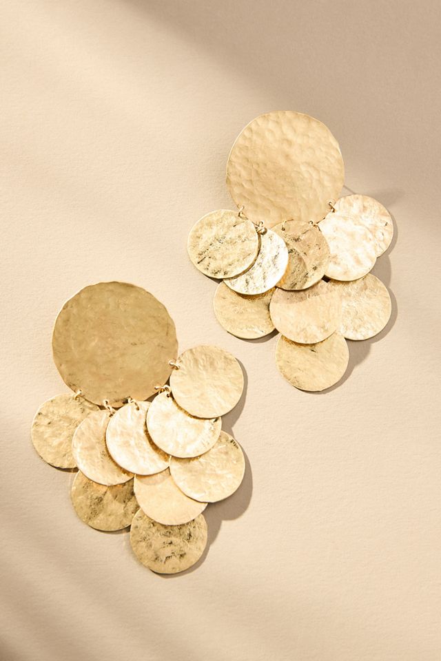 Circular Discs Post Earrings | Anthropologie