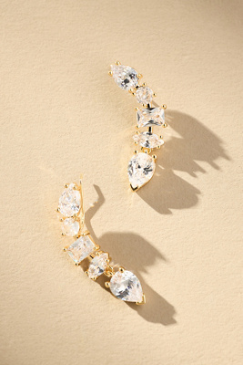 Crystal Threader Earrings | Anthropologie