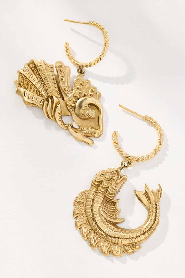 ALÉMAIS Curio Fish Drop Earrings | Anthropologie