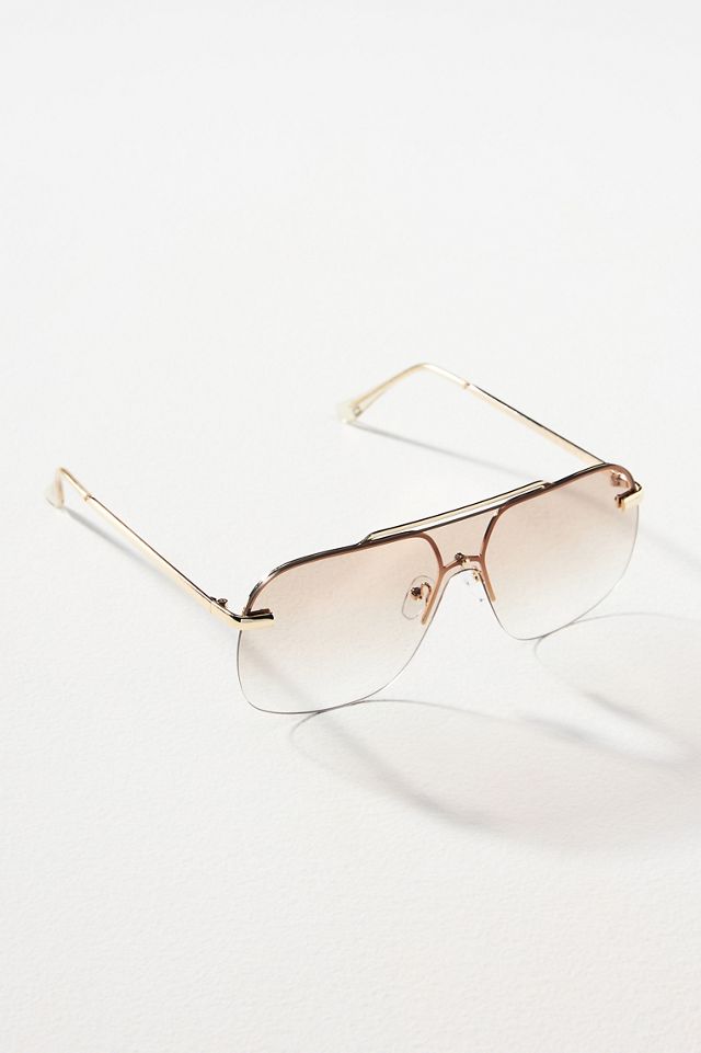 AIRE Venatici Wire Aviator Sunglasses | Anthropologie