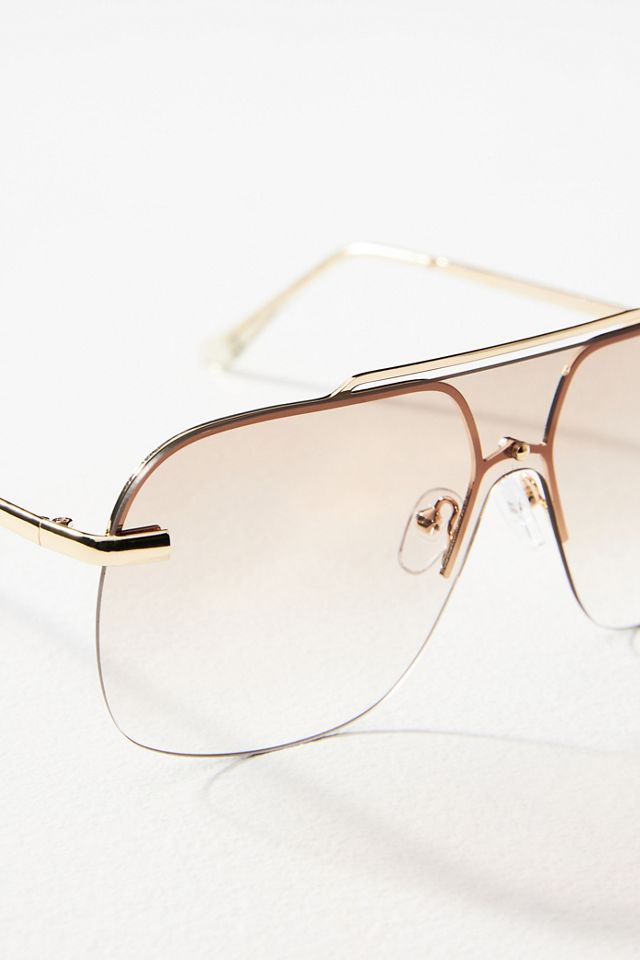 AIRE Venatici Wire Aviator Sunglasses | Anthropologie